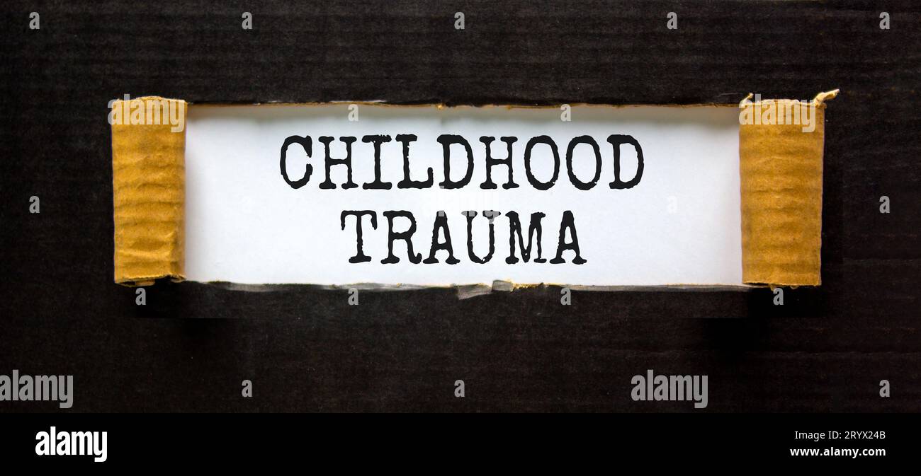 Childhood trauma symbol. Concept words Childhood trauma on beautiful ...
