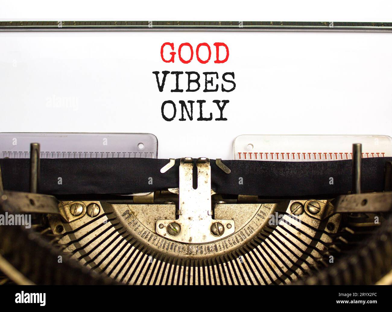 Good vibes only symbol. Concept word Good vibes only typed on beautiful ...
