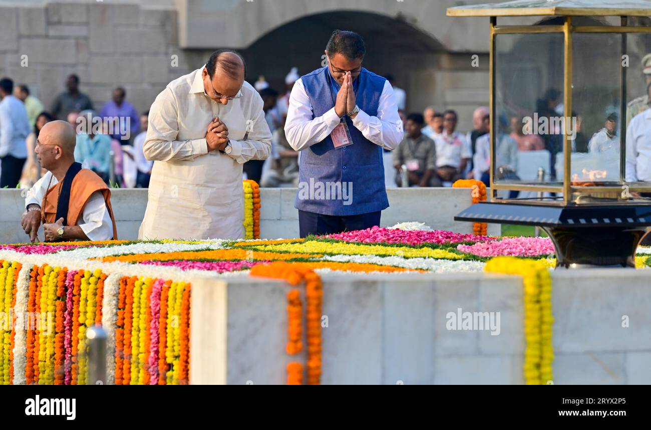 NEW DELHI, INDIA - OCTOBER 2: Vinai Kumar Saxena (Lieutenant Governor ...