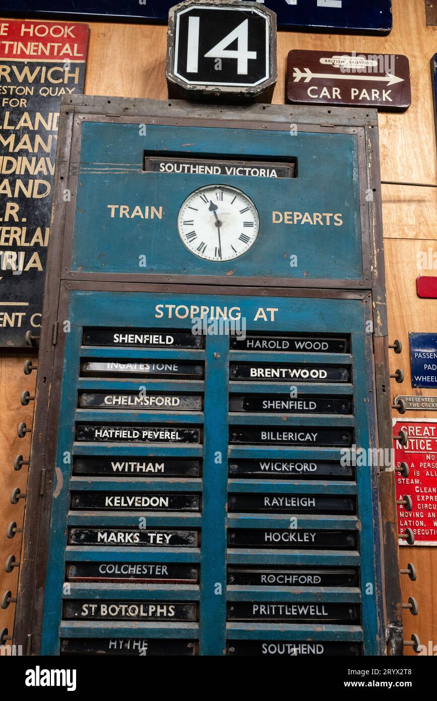 Mangapps Railway Museum near Burnham on Crouch, Essex, UK. Preserved ...