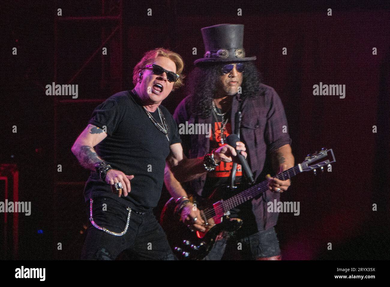 October 1, 2023, San Diego, California, USA: Axl Rose and guitarist ...