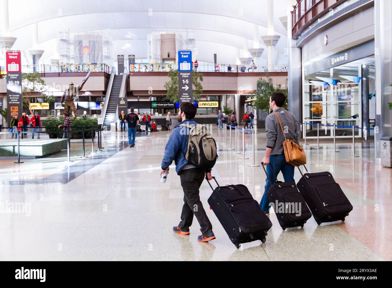 Denver international airport luggage hi-res stock photography and images - Alamy