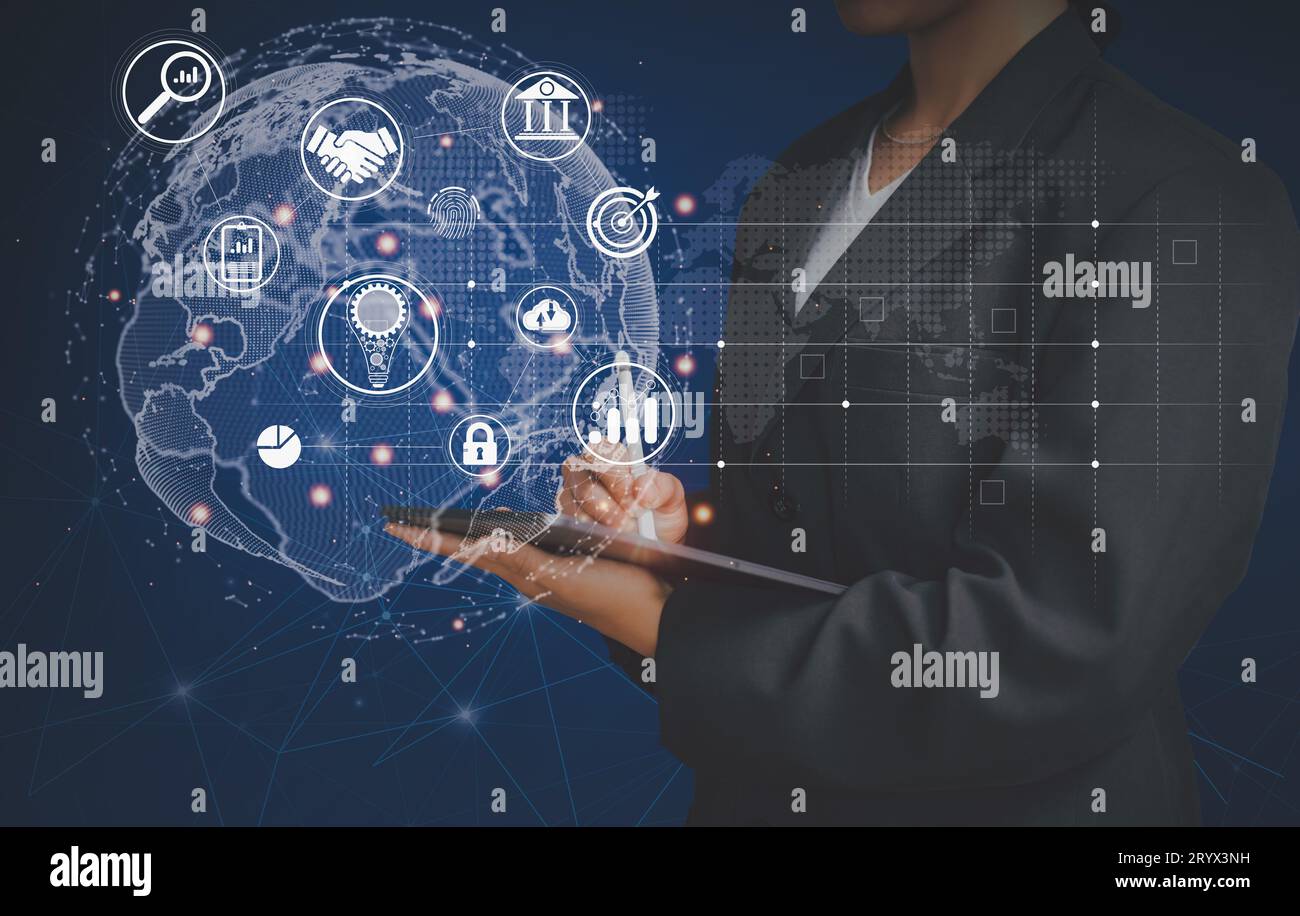 Digital transformation change the world Stock Photo - Alamy