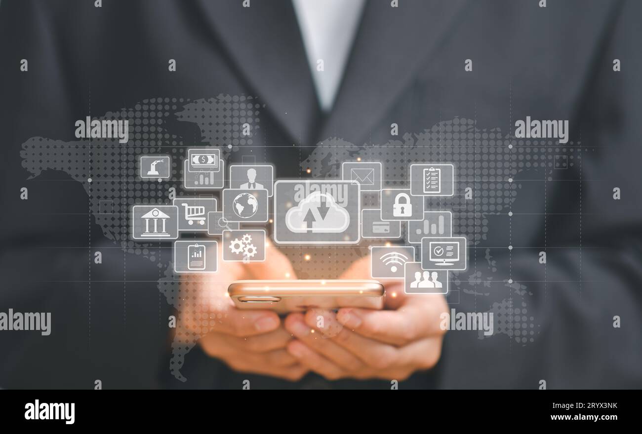 Digital transformation change the world Stock Photo - Alamy