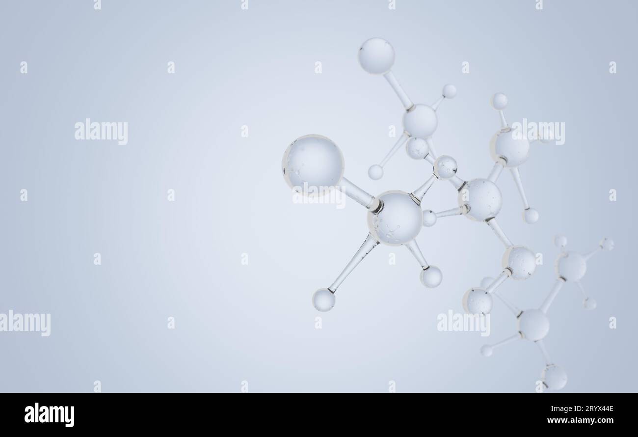 Molecular or atom clean structure on White background Stock Photo - Alamy