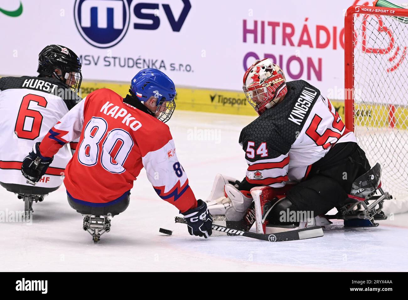 Ostrava, Czech Republic. 02nd Oct, 2023. From left Brendon Hurst of ...