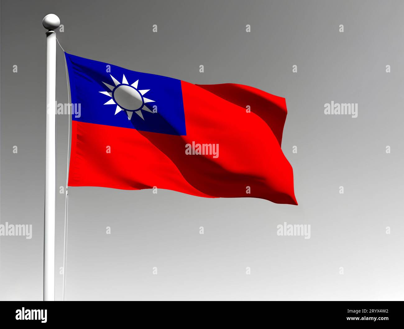 Taiwan fabric flag hi-res stock photography and images - Alamy