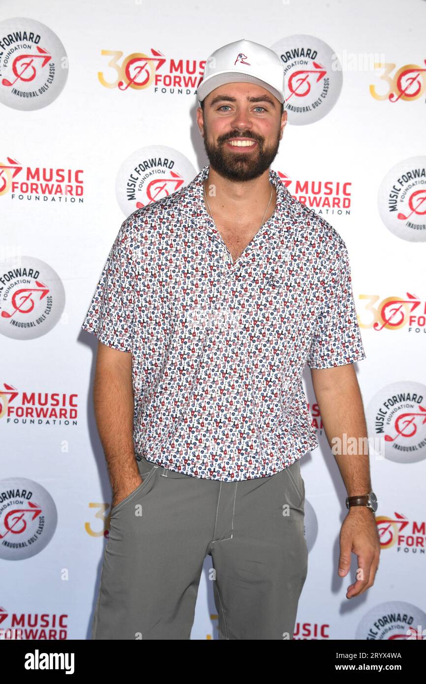 Tarzana, Ca. 2nd Oct, 2023. Chris Ruediger at El Caballero Golf Club in ...