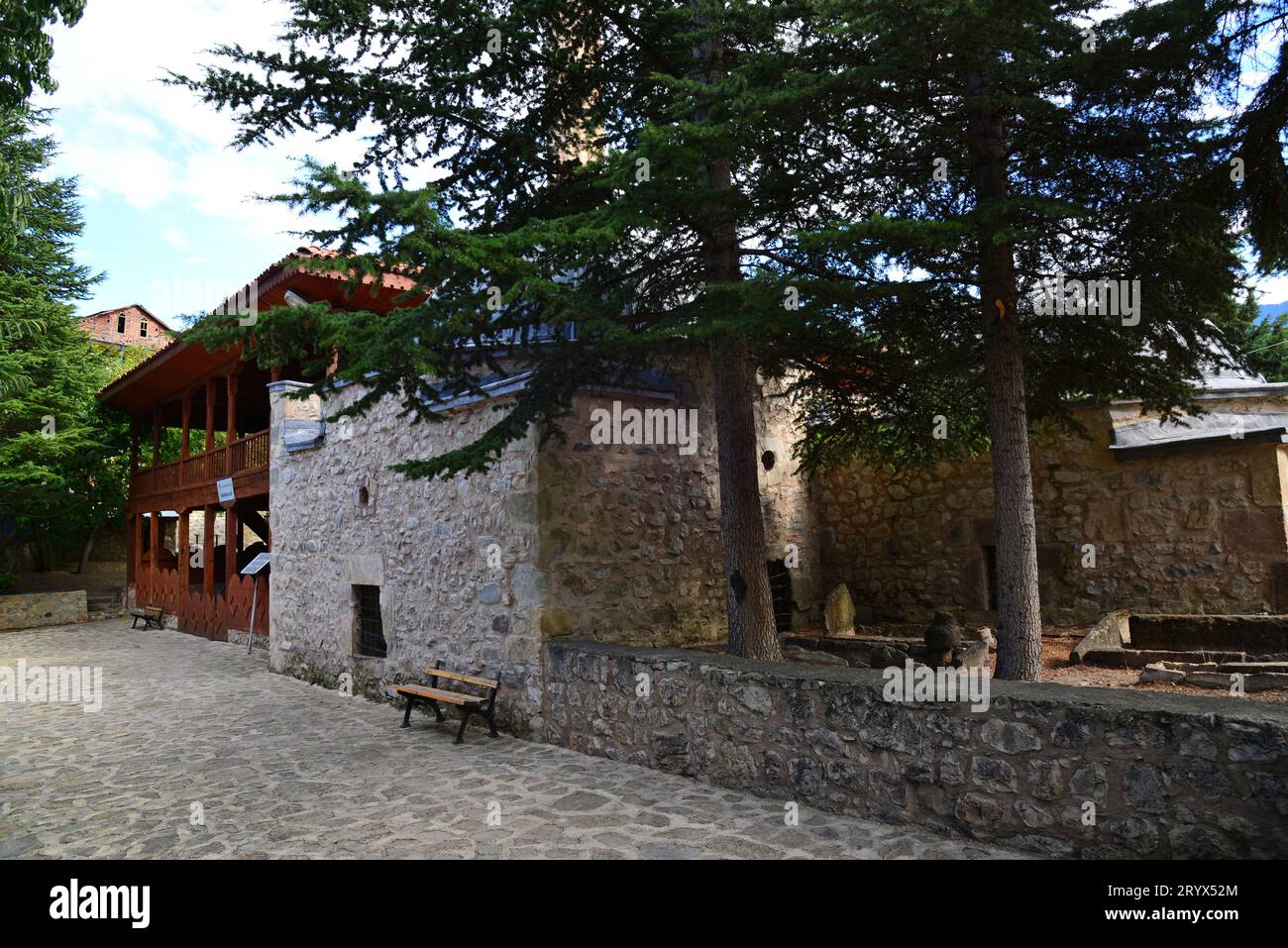 Iskender Pasha Mosque and tombs in Ardanuc, Artvin, Turkey, were built ...