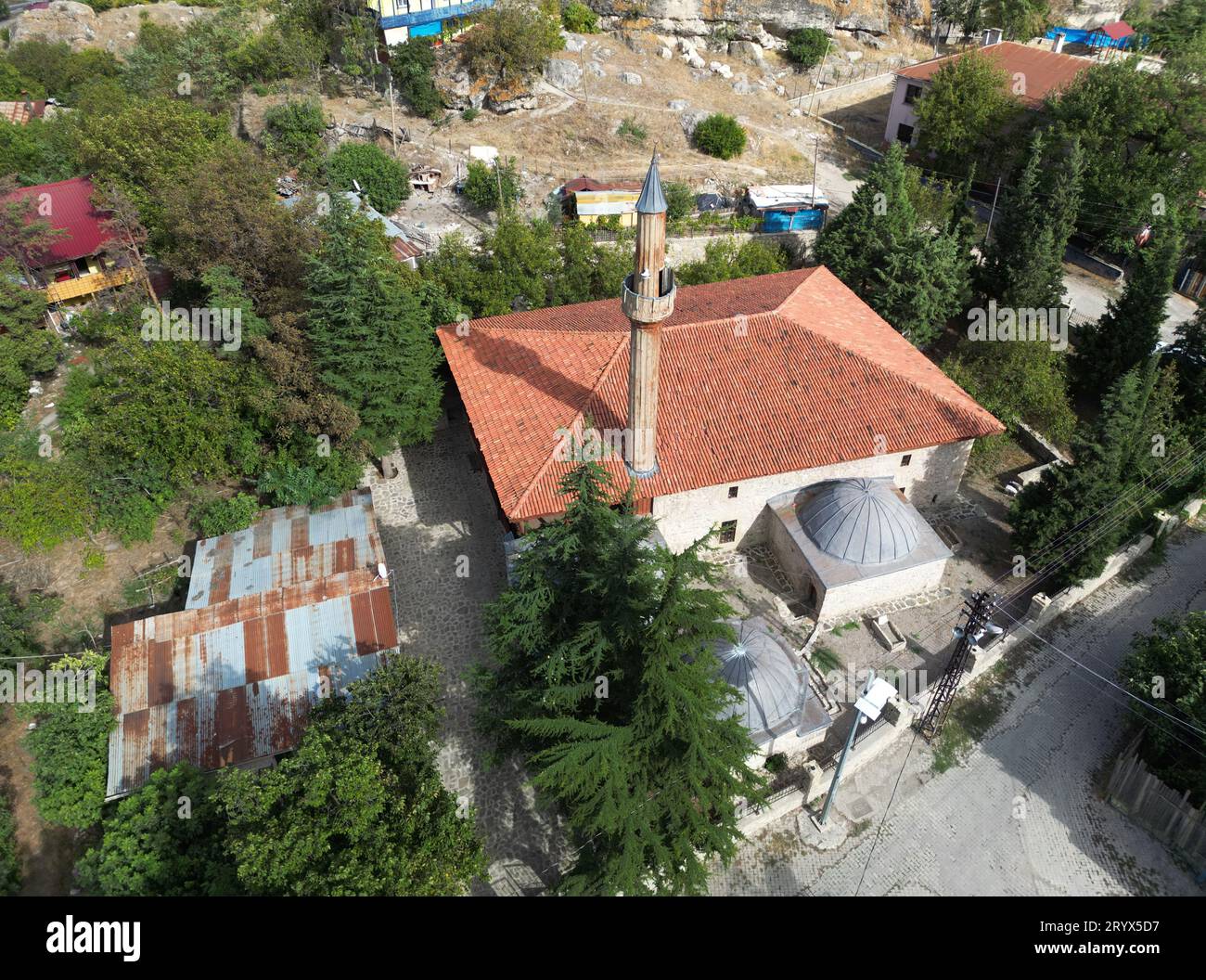 Iskender Pasha Mosque and tombs in Ardanuc, Artvin, Turkey, were built ...