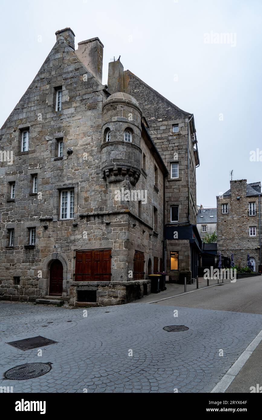 Renaissance house in Sant-Pol-de-Leon, Brittany Stock Photo - Alamy