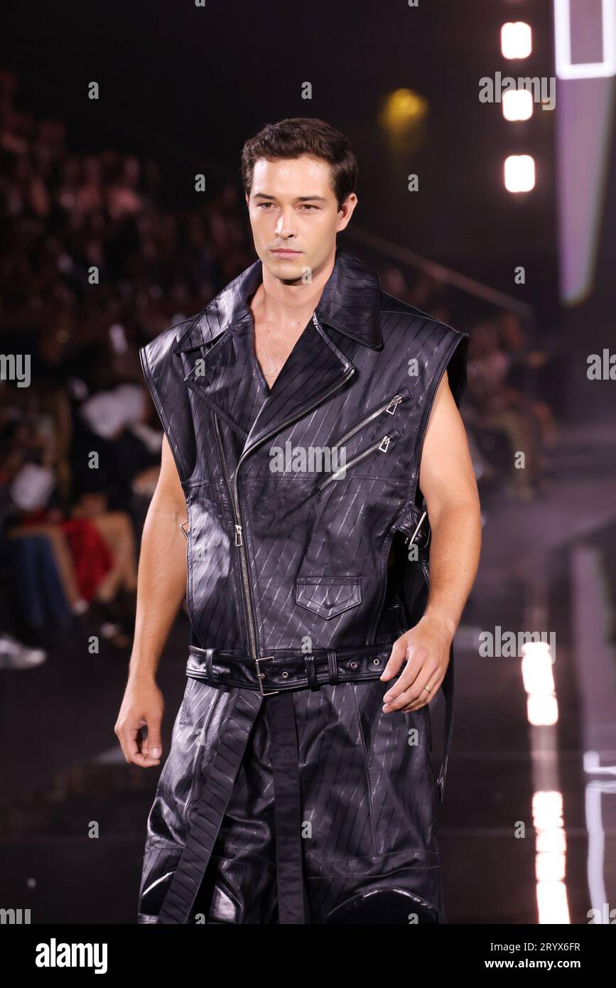 Paris, France. 01st Oct, 2023. Francisco Lachowski walks the runway of ...