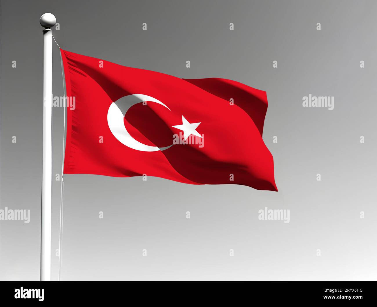Realistic turkey flag hi-res stock photography and images - Alamy