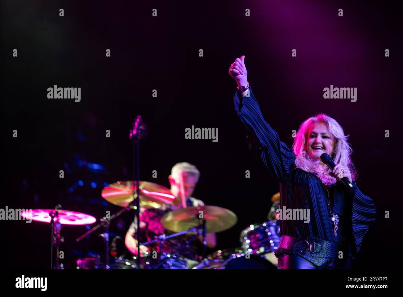Berlin, Germany. 02nd Oct, 2023. Singer Bonnie Tyler sings during a ...