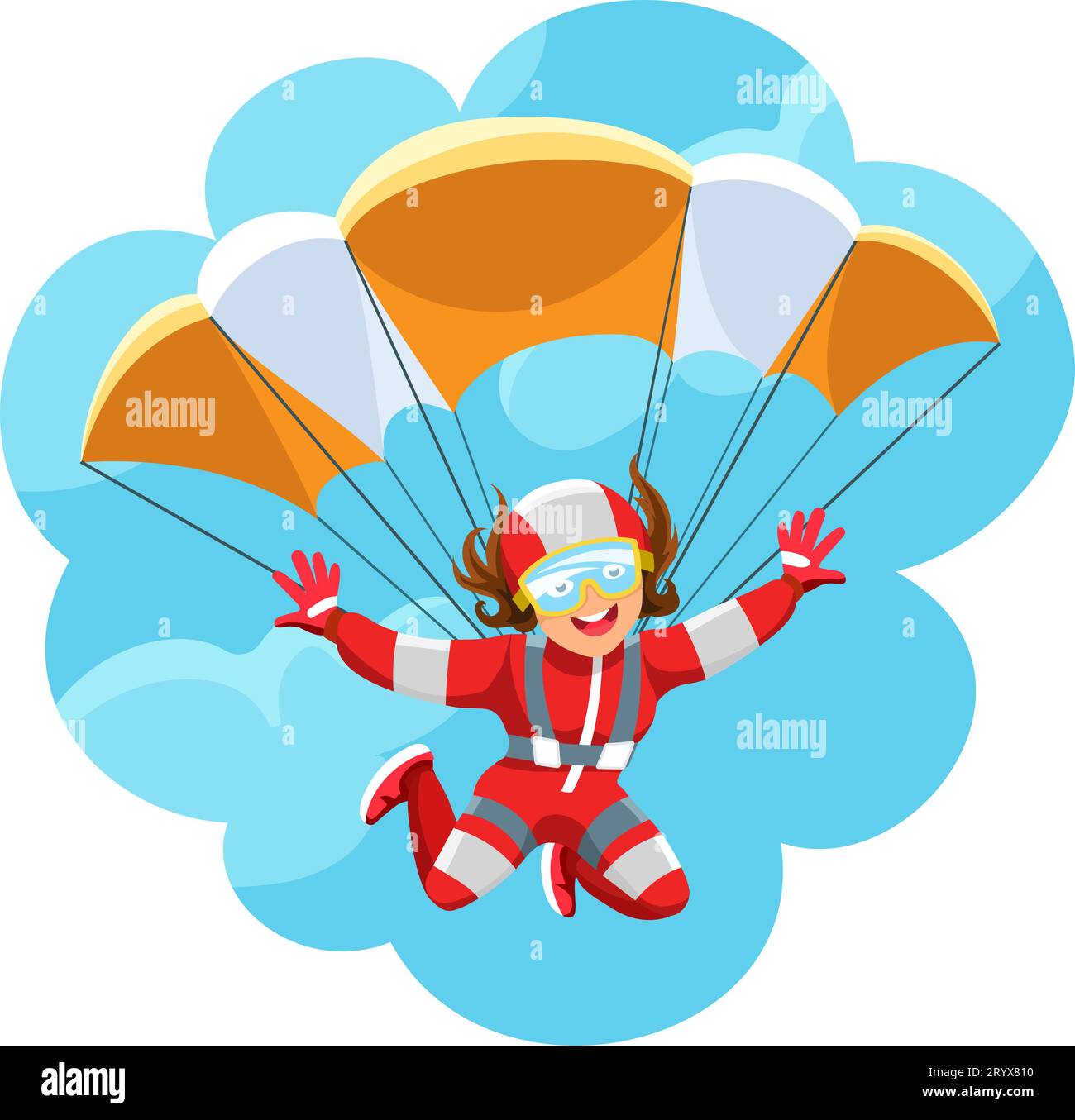 Parachute kids Stock Vector Images - Alamy