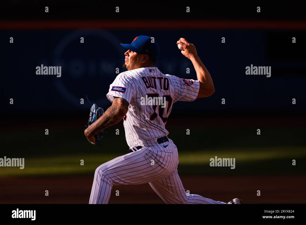 Oct 01 2023; New York City, New York, New York Mets pitcher Jose Butto ...