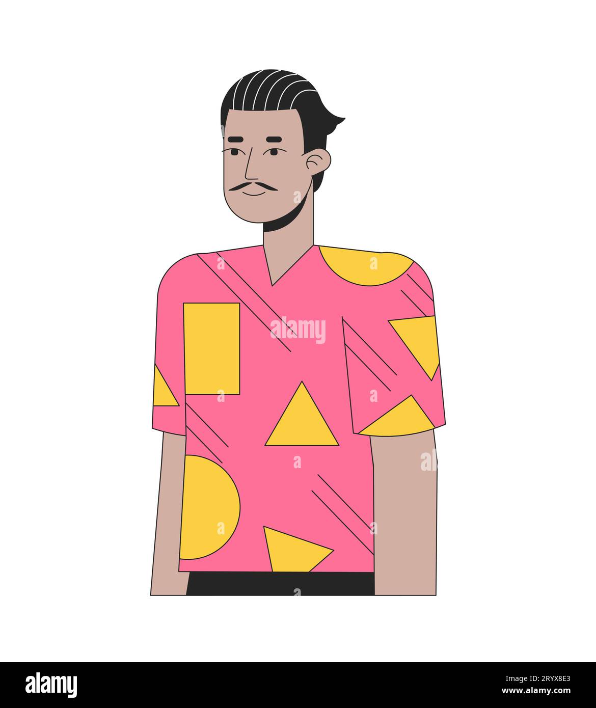 Pencil Mustache Drawing