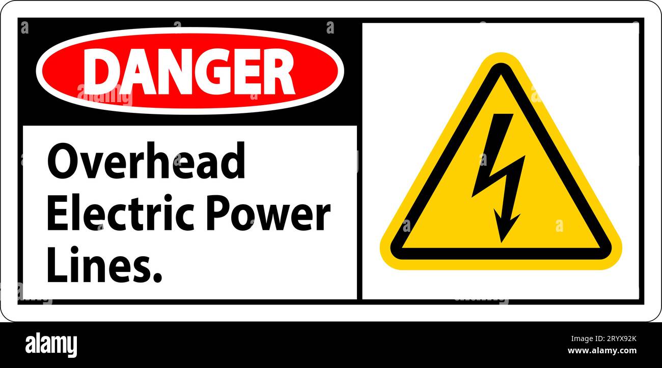 Overhead transmission lines Stock Vector Images - Alamy