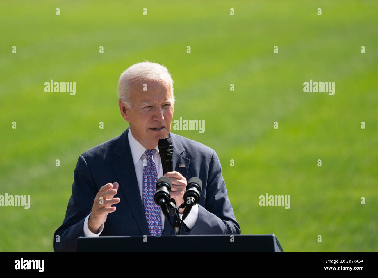 United States President Joe Biden makes remarks to celebrate the ...