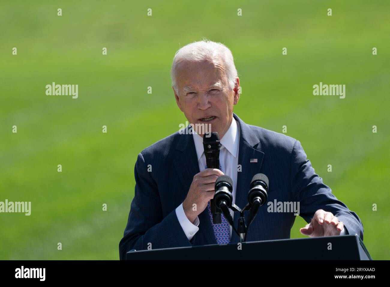 United States President Joe Biden makes remarks to celebrate the ...