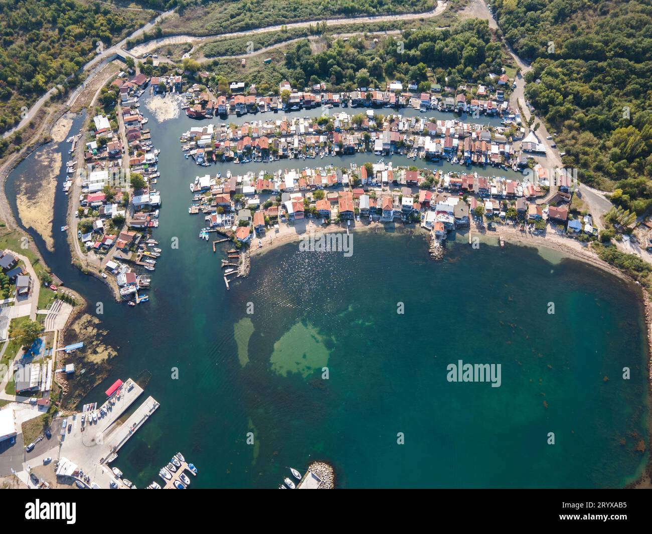 Aerial panorama of Chengene Skele - Fishing Village (Ribarsko Selishte ...