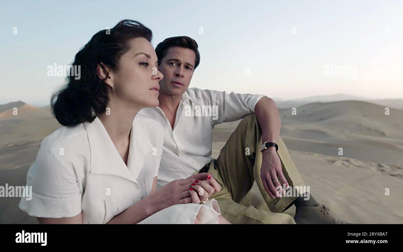 ALLIED 2016 Paramount Pictures film with Brad Pitt and Marion Cotillard ...