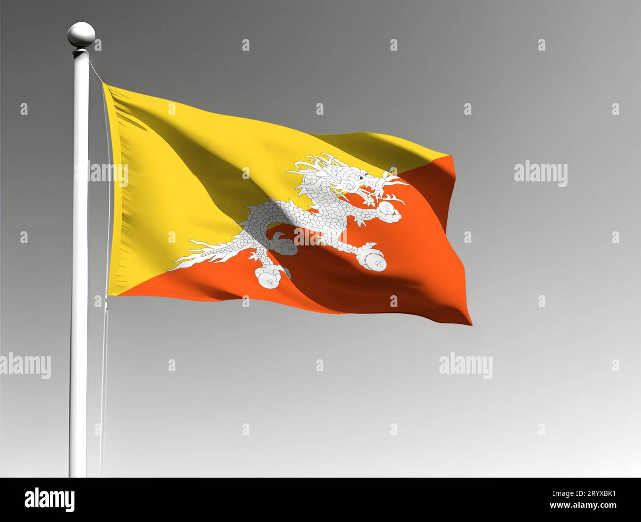 Bhutan national flag hi-res stock photography and images - Alamy