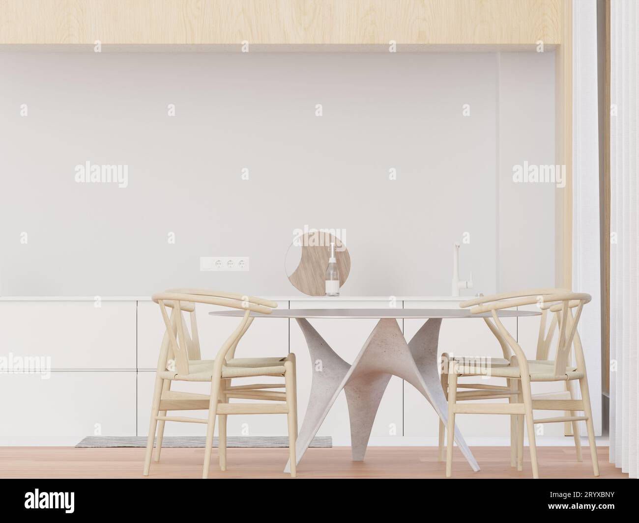 Kitchen and dining table Stock Photo - Alamy