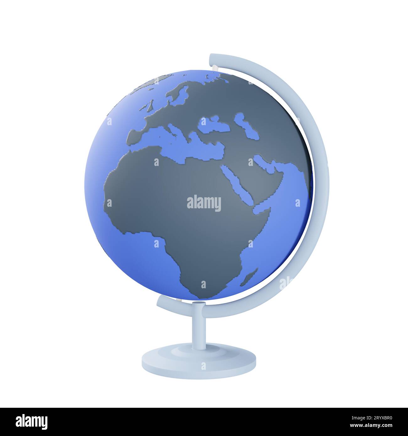 3d rendering of Globe map Stock Photo - Alamy
