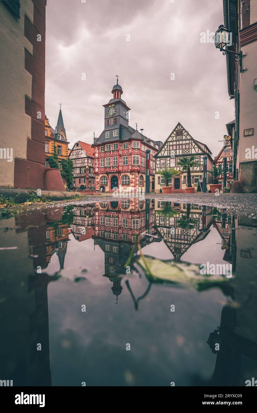Romantic Idyll: Half-Timbered Houses in Heppenheim's Historic Center ...