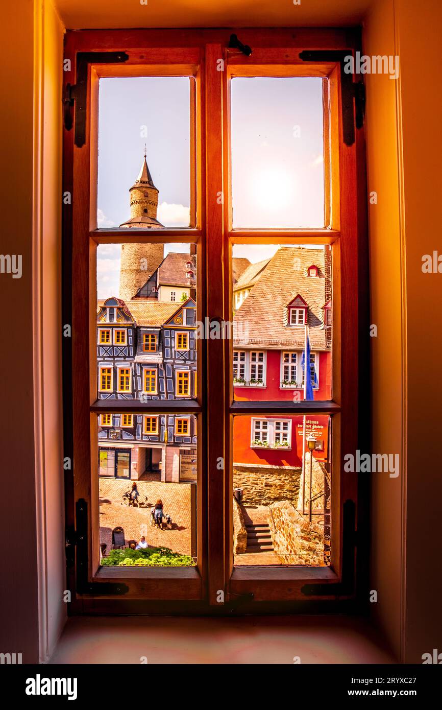 Old town frame house hi-res stock photography and images - Alamy