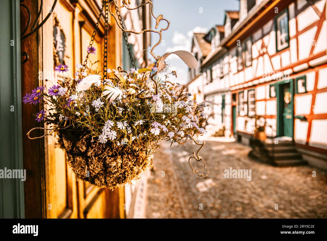 Historic Timber Frame House in the Heart of Itstein Stock Photo - Alamy