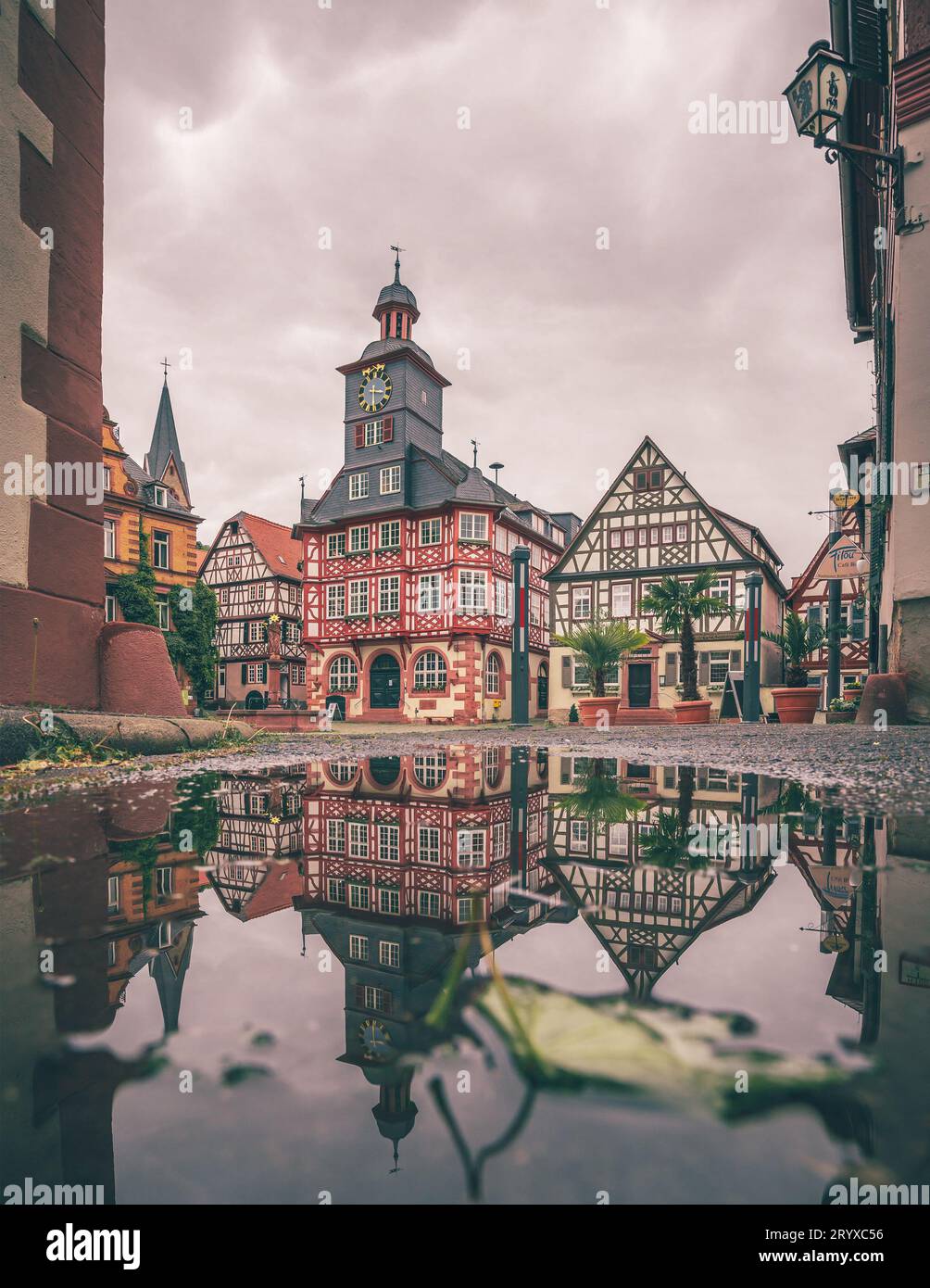 Romantic Idyll: Half-Timbered Houses in Heppenheim's Historic Center ...