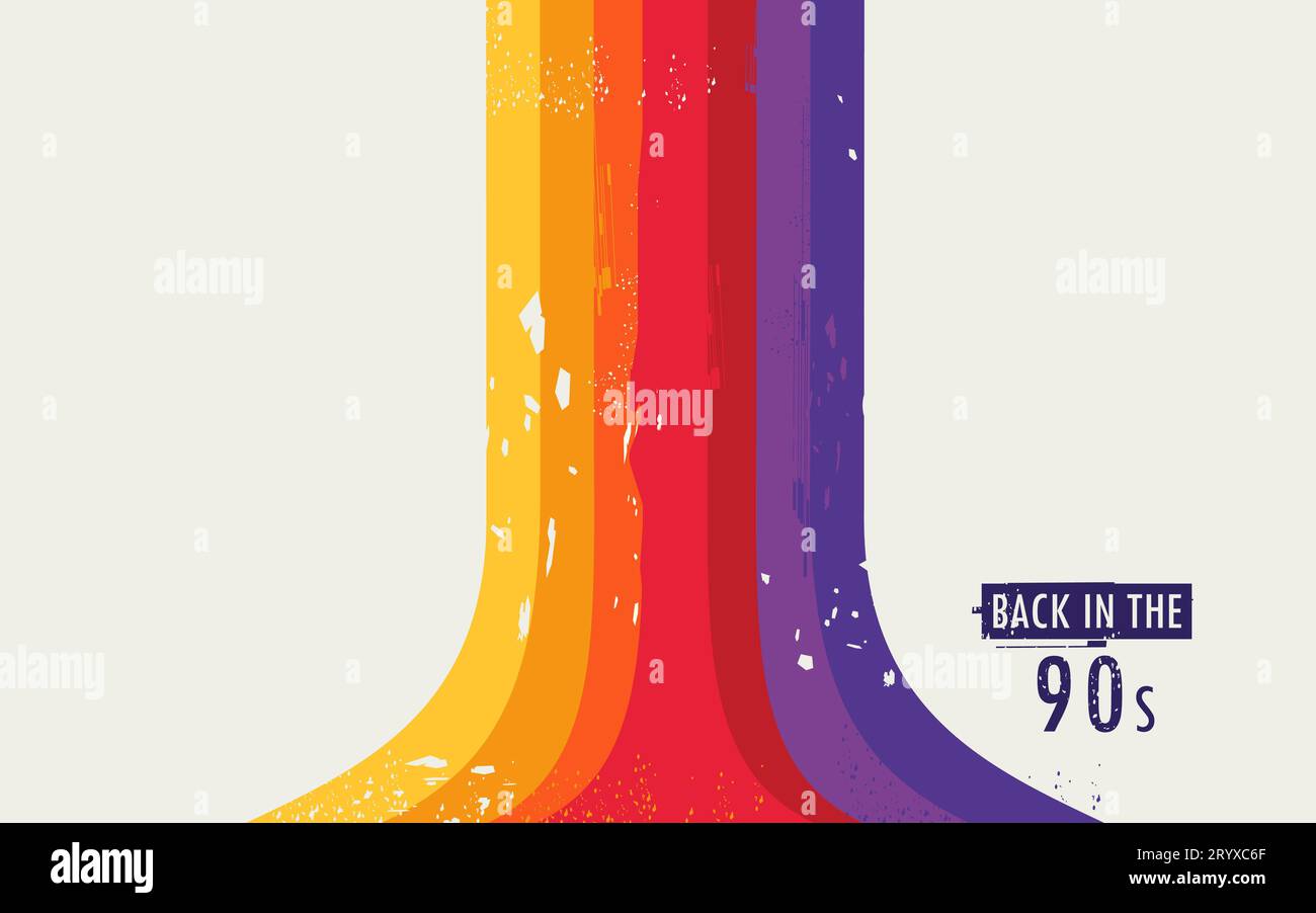 Abstract retro background in back to the 90s style Stock Vector Image ...