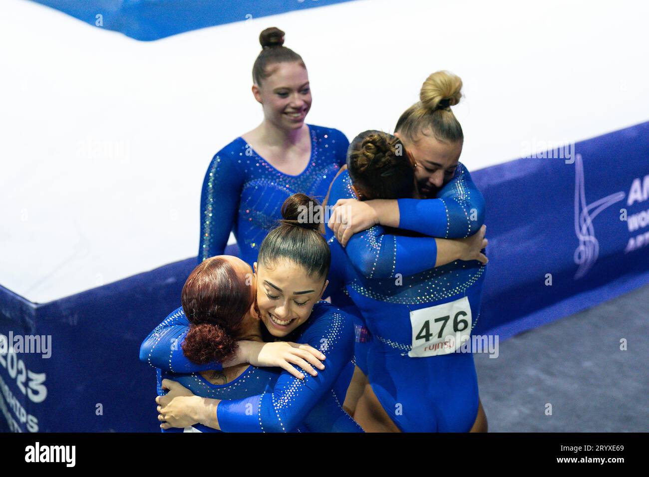 Antwerp, Belgium. 2nd Oct, 2023. Team France celebrates their ...