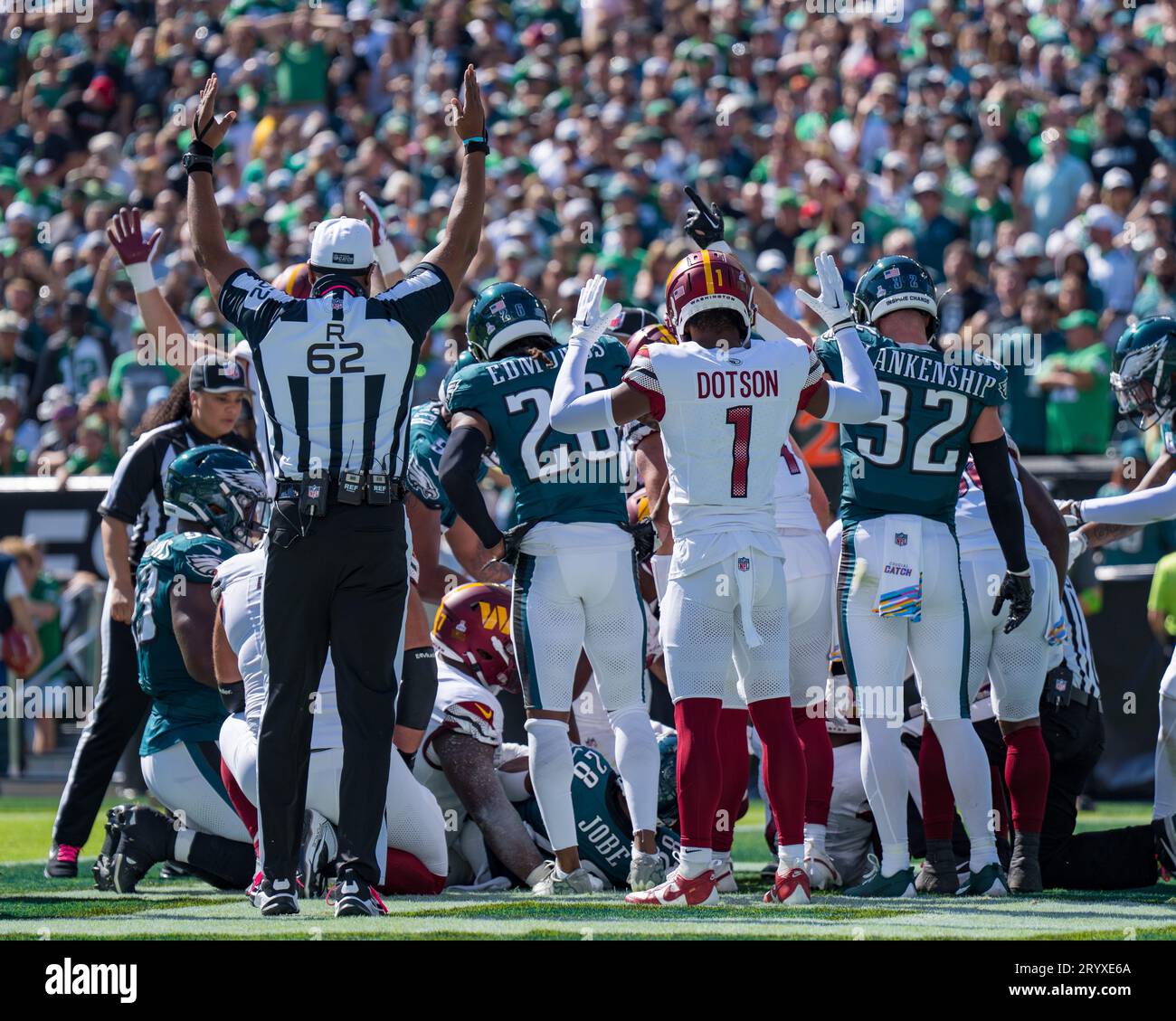 Philadelphia, United States. 01st Oct, 2023. Washington Commanders wide ...