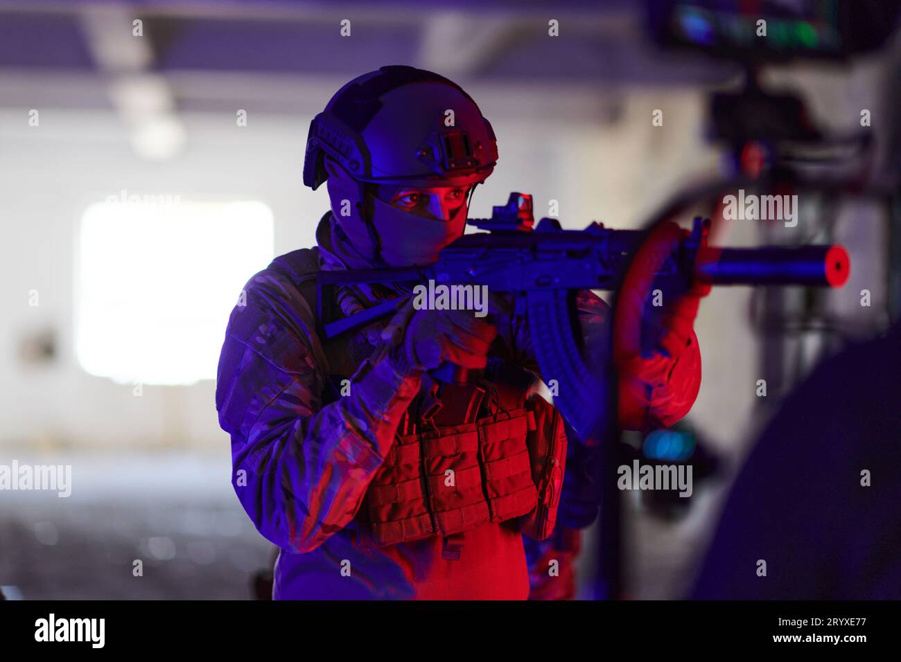 A professional cameraman captures the intense moments as a group of ...