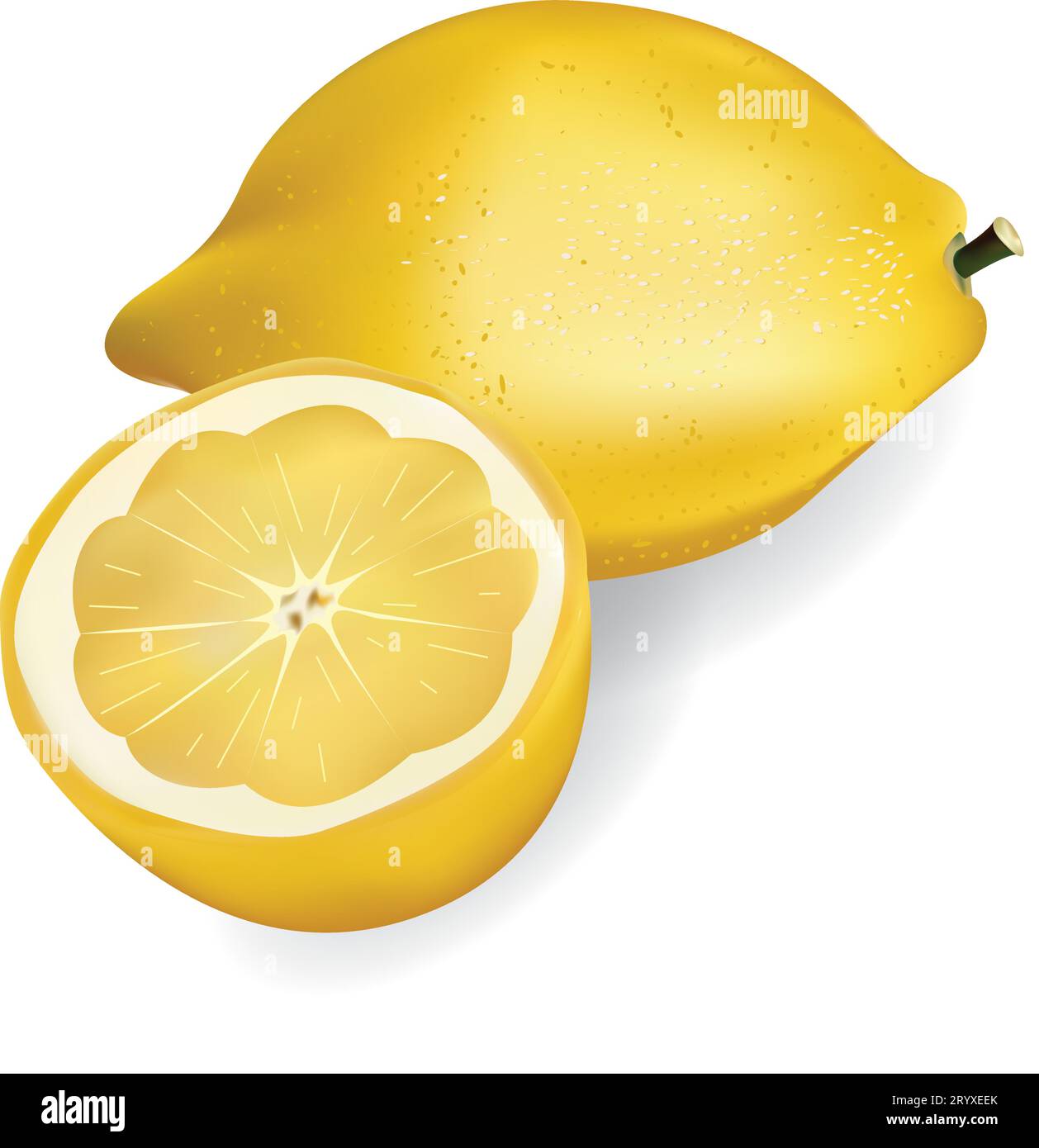 Realistic lemon hi-res stock photography and images - Alamy