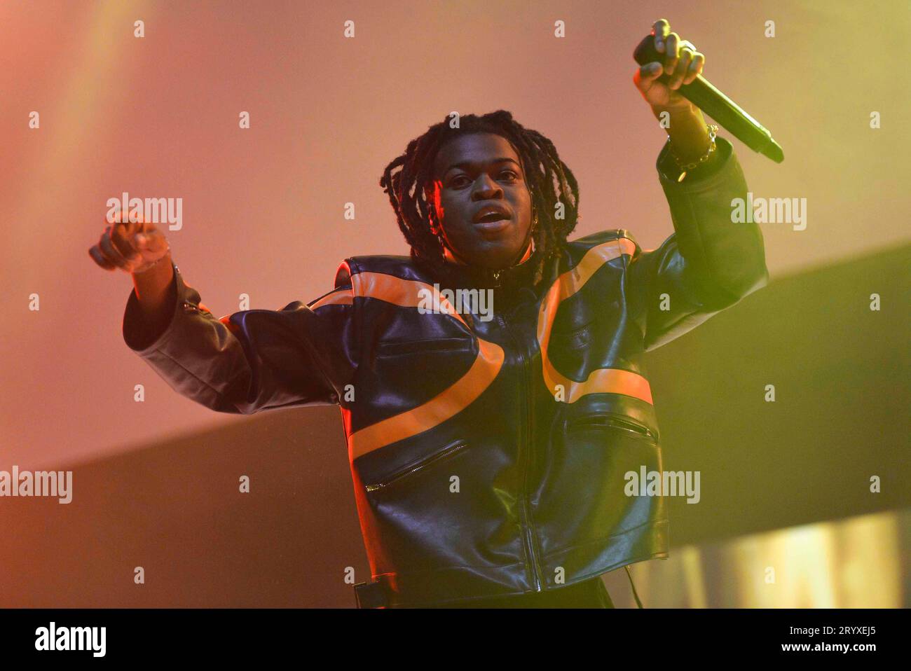 Jordan Adetunji performing at the SSE Arena, Belfast, during the One ...