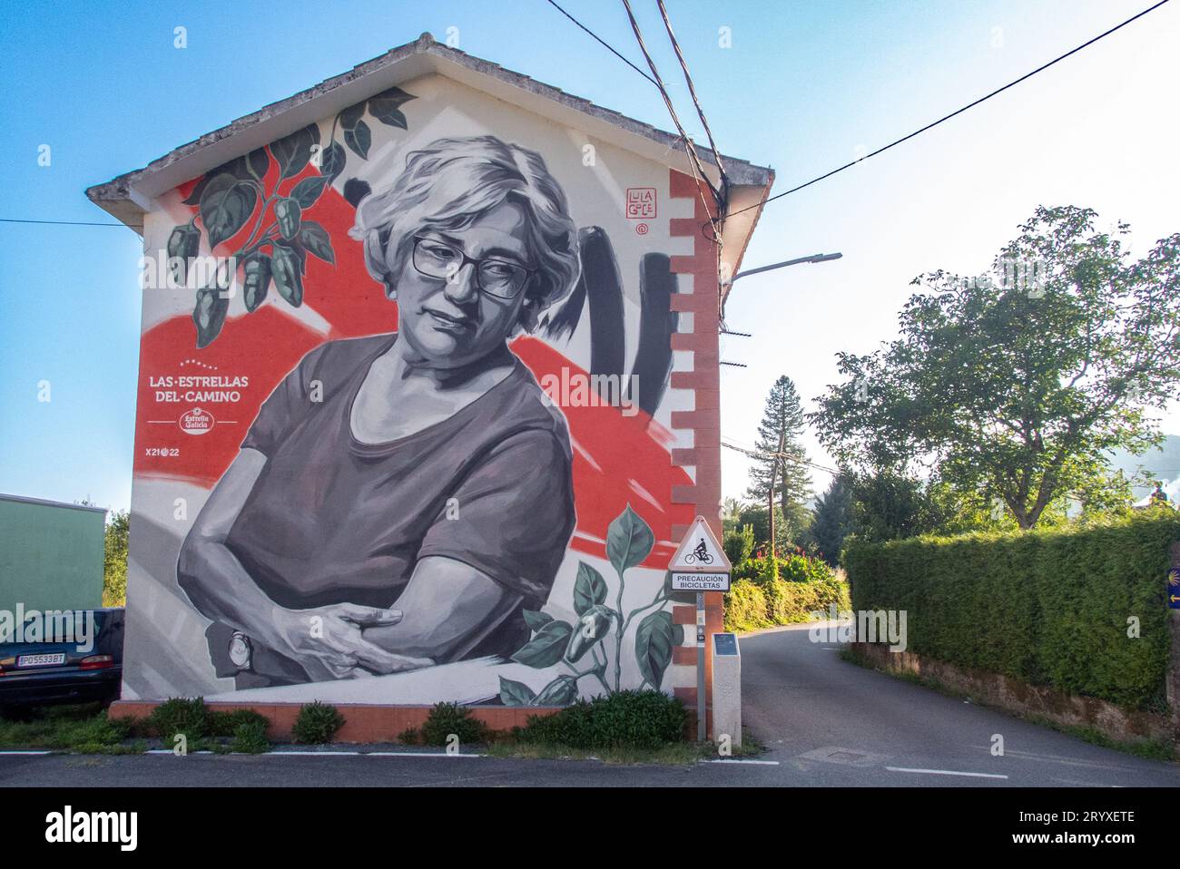 A mural of pepper farmer Milagros González by famous Galician street ...