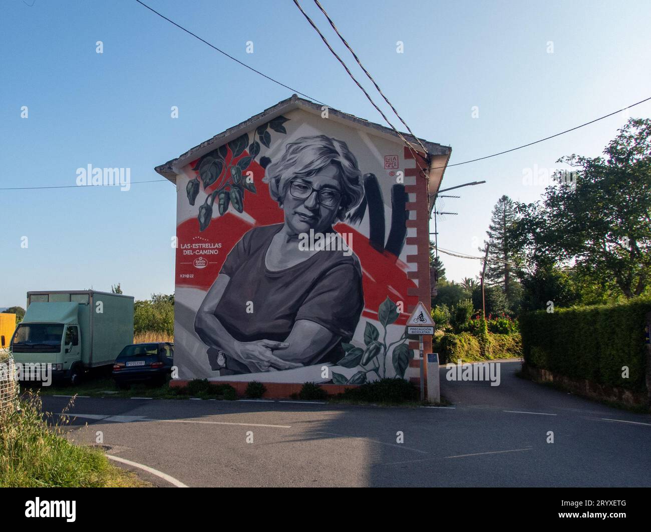 A mural of pepper farmer Milagros González by famous Galician street ...