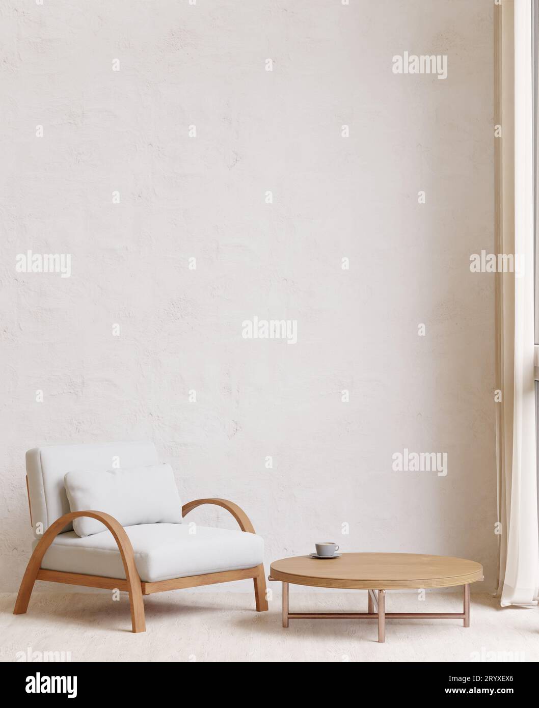 Big white living room.loft interior design Stock Photo - Alamy