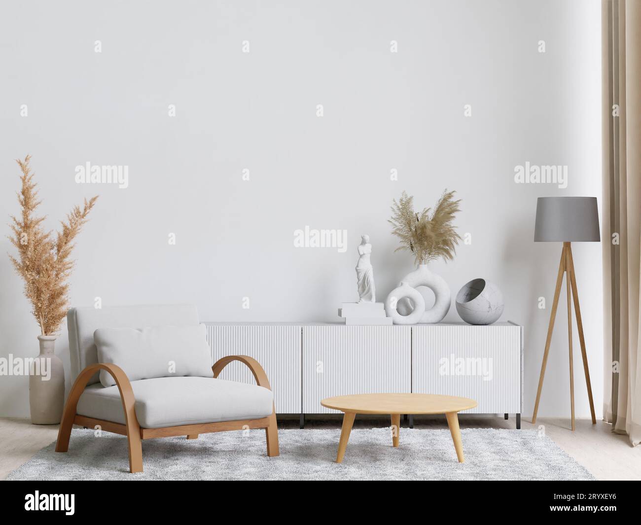 Big white living room.interior design Stock Photo - Alamy