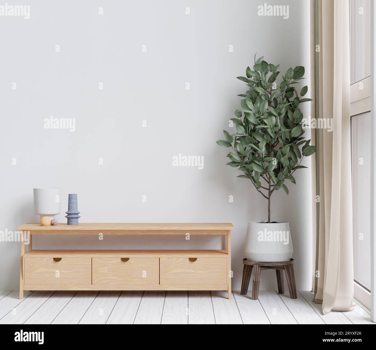 Big white living room.interior design Stock Photo - Alamy