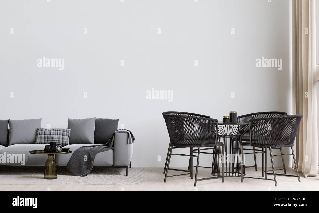 Big white living room.interior design Stock Photo - Alamy
