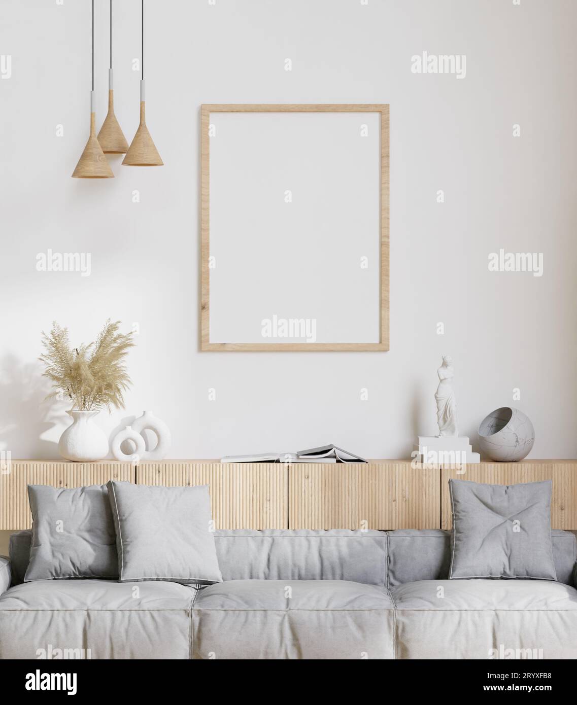 Big white living room.interior design Stock Photo - Alamy