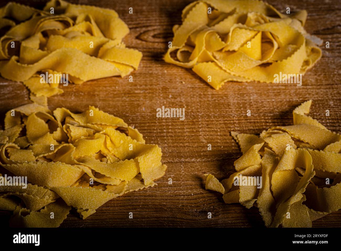 Italian home made egg pasta Stock Photo - Alamy