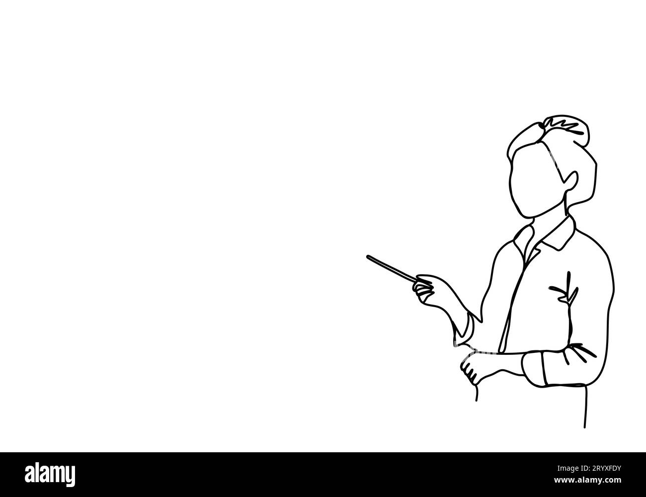 Female teacher pointer Black and White Stock Photos & Images - Alamy