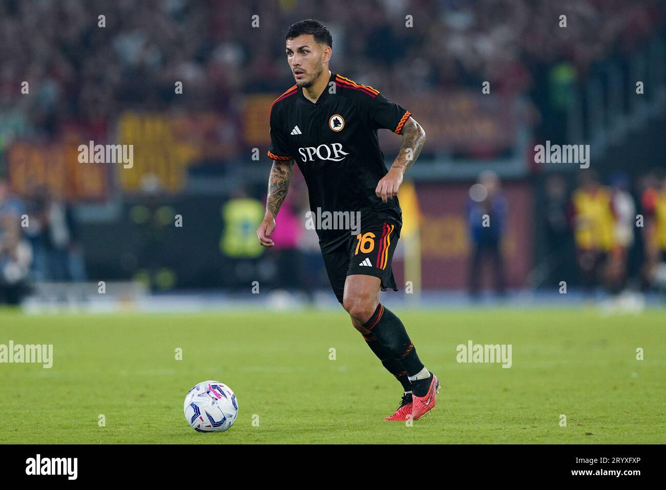 Rome, Italy. 01st Oct, 2023. Leandro Paredes of AS Roma looks on during ...
