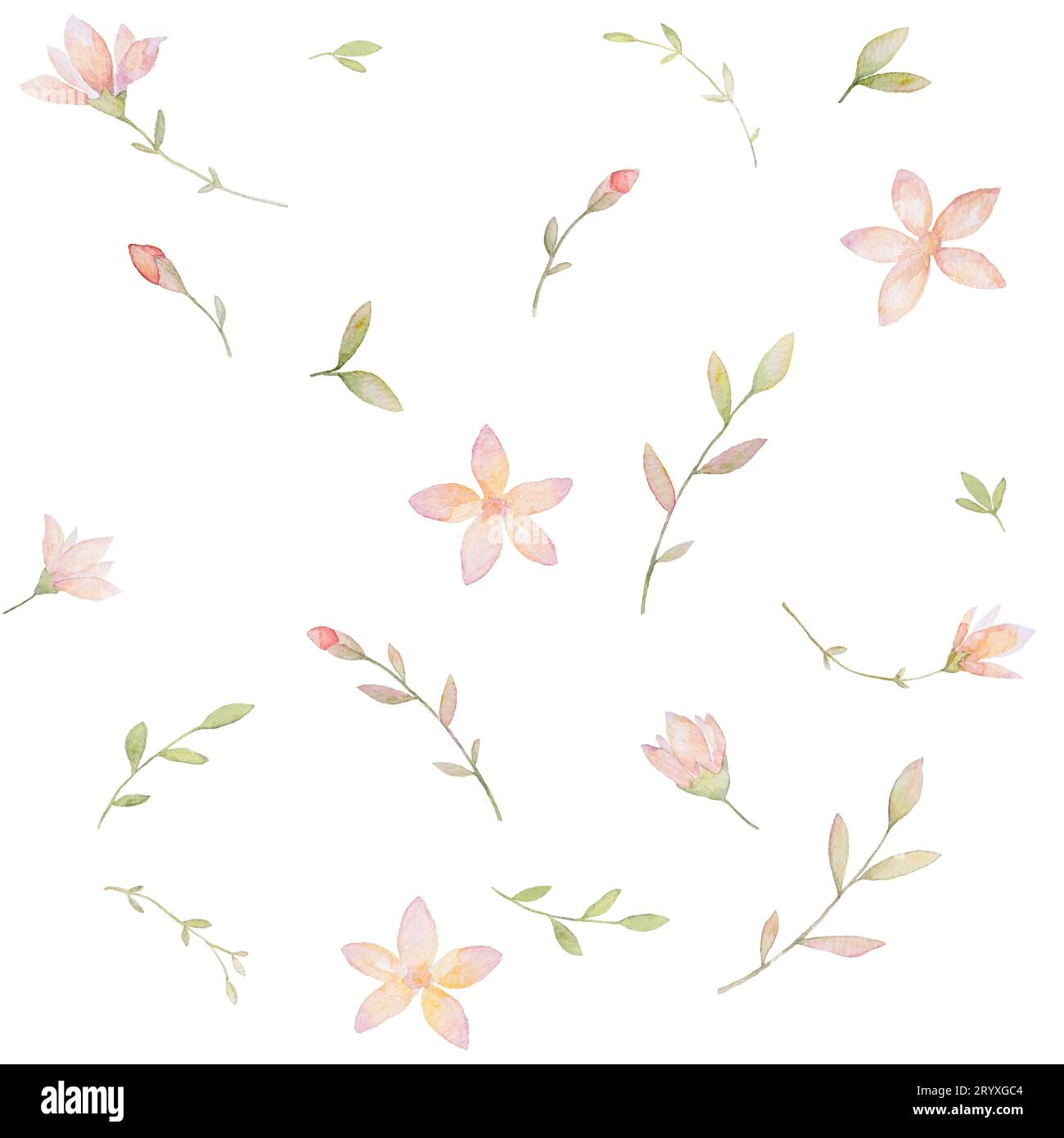 Flower Seamless Background, Forest Pattern Illustrations, Woodland ...